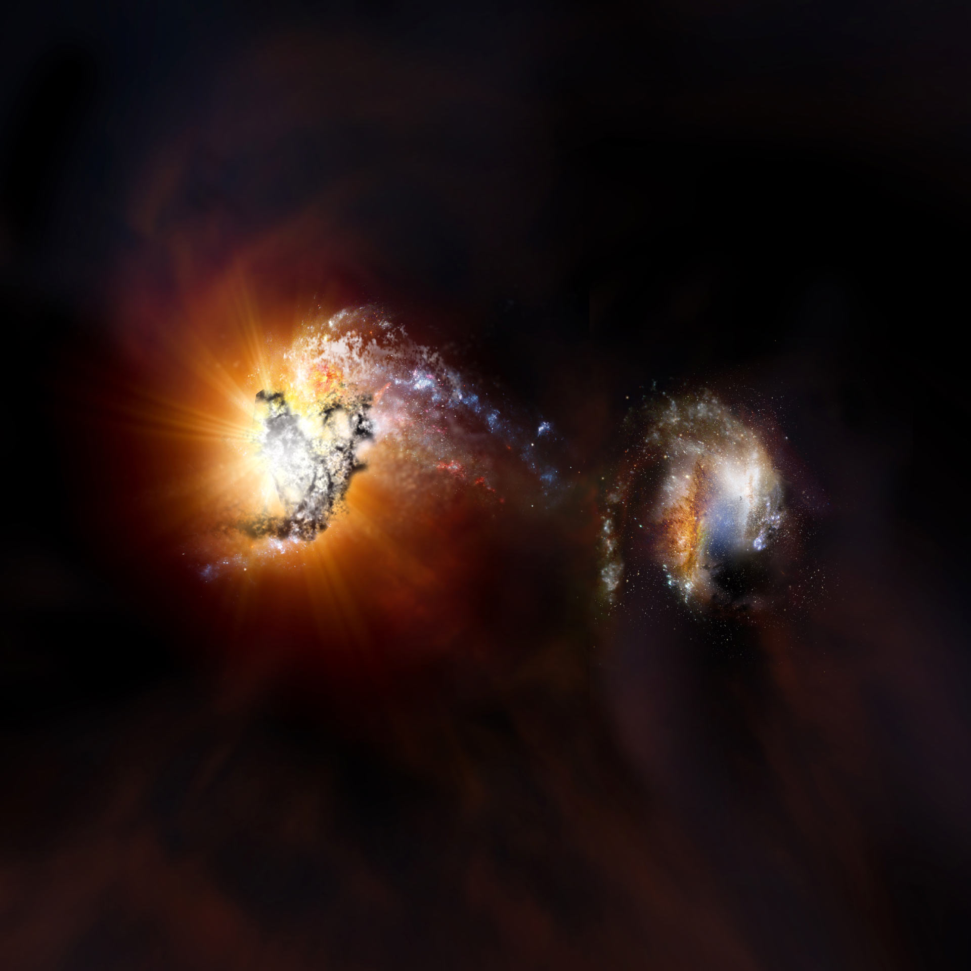 ALMA Spots Pair of Extremely Rare Hyper-Luminous Starburst Galaxies ...